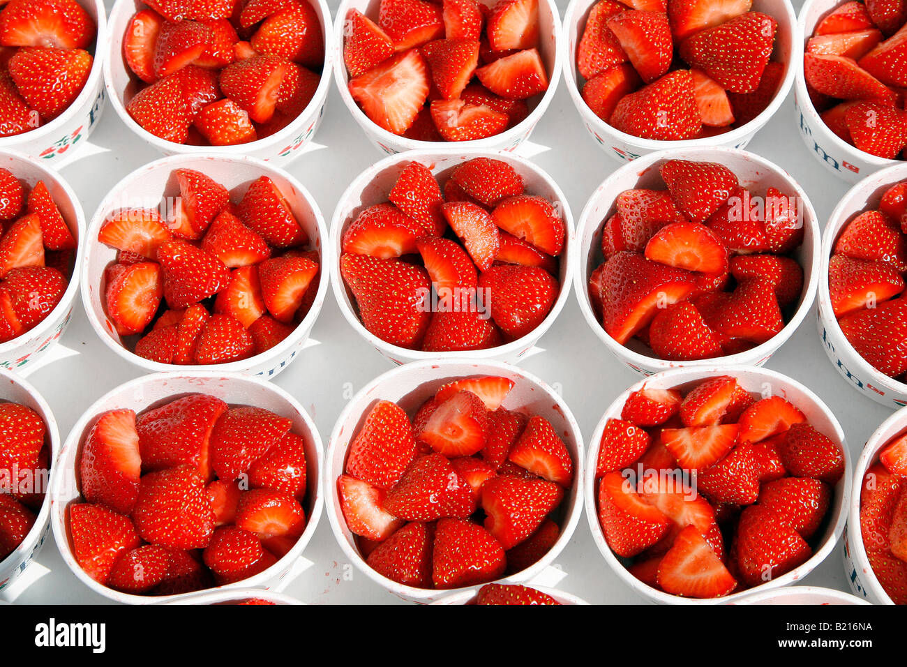 Strawberries at the Wimbledon Tennis Championships 2008 Stock Photo - Alamy