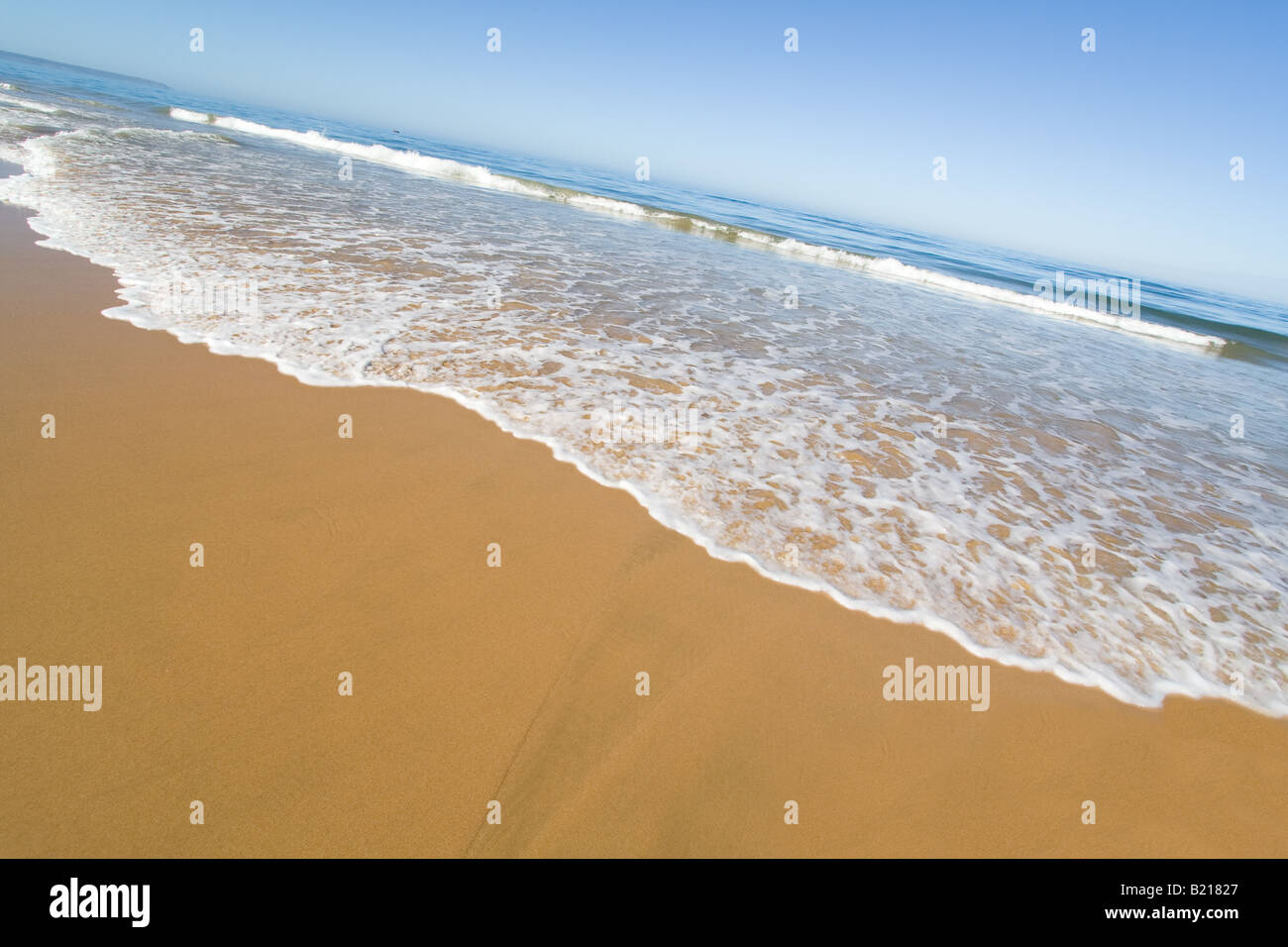 Fonte da Telha Beach in Costa da Caparica coast. Portugal Stock Photo ...