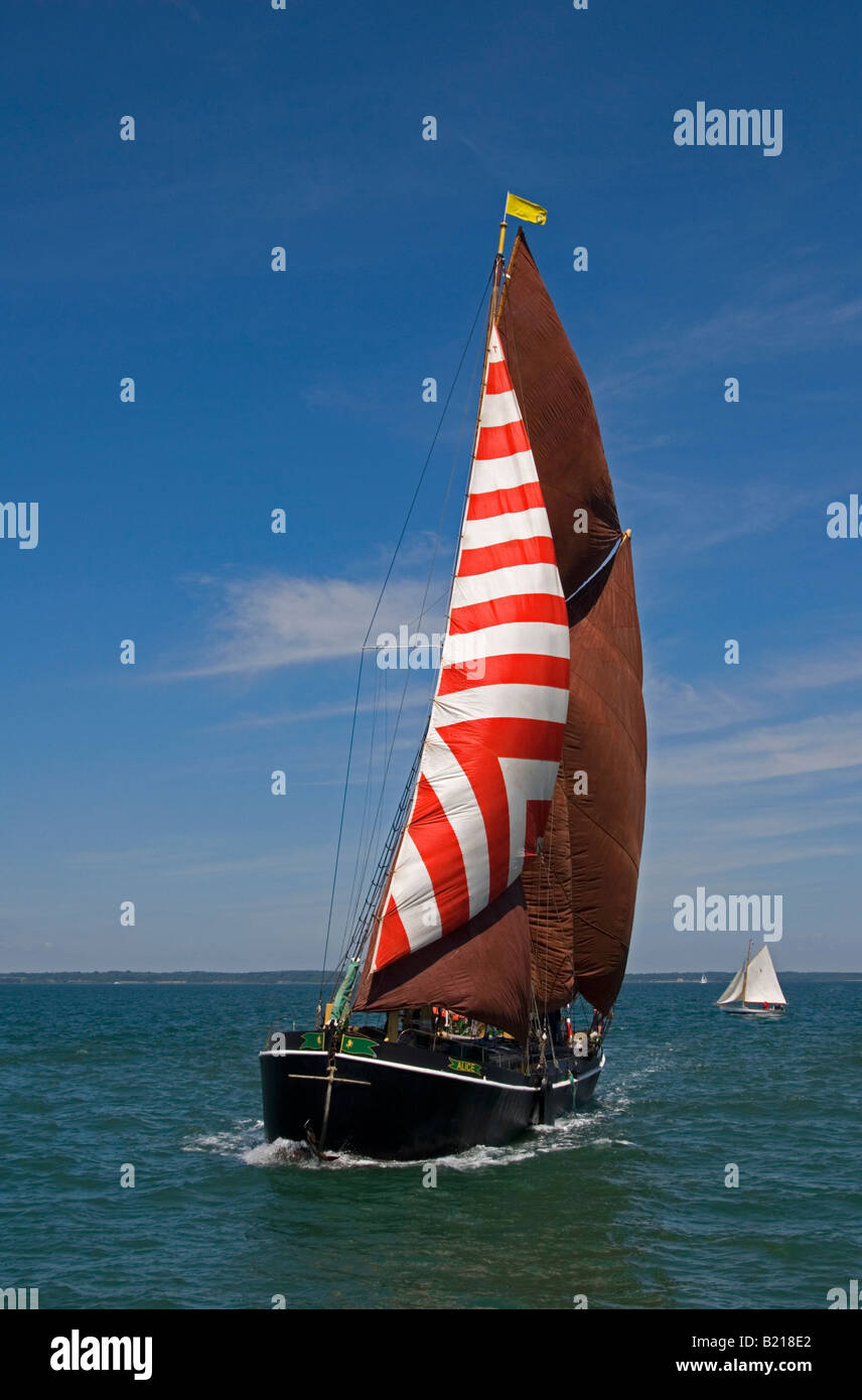 Old Gaffers wooden boat rally Yarmouth Isle of Wight England UK June ...