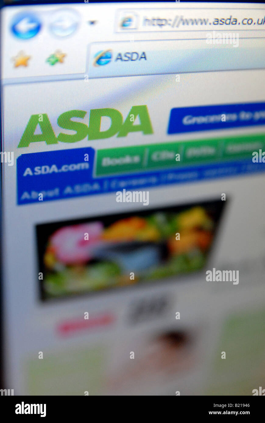 Asda supermarket website Stock Photo - Alamy