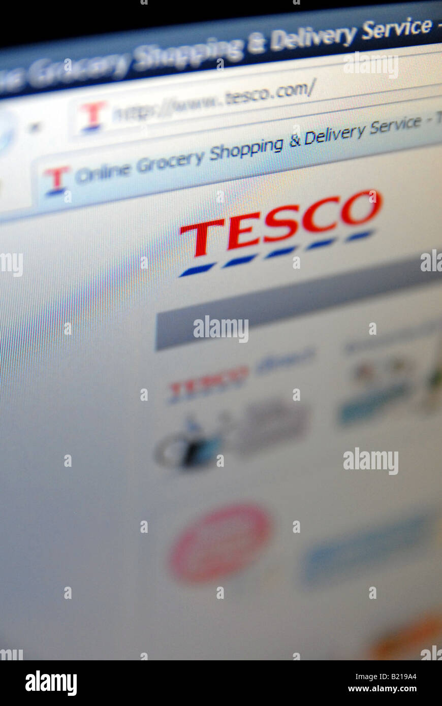 Tesco supermarket website Stock Photo - Alamy