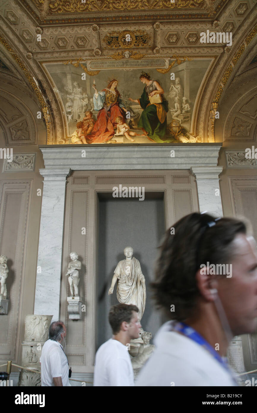 statues in corridor, vatican museum, rome Stock Photo - Alamy