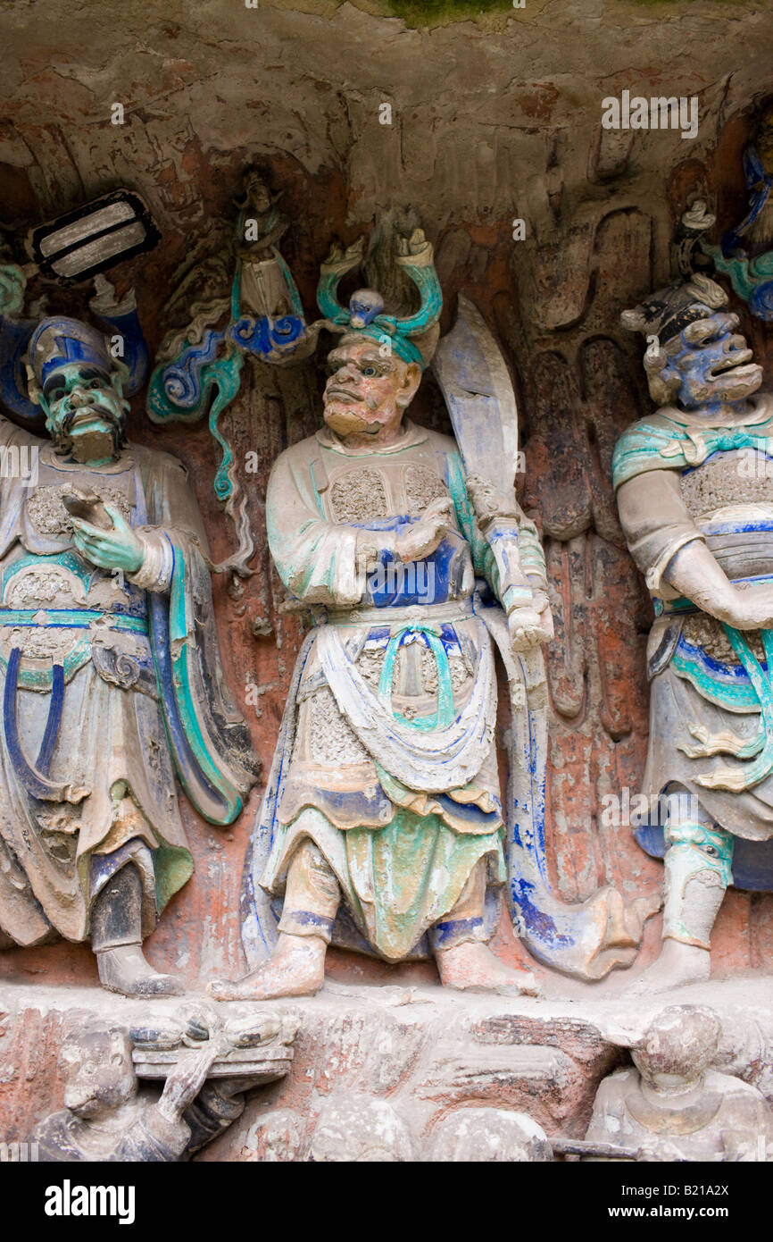 Dazu rock carvings at Mount Baoding Chongqing China Stock Photo - Alamy