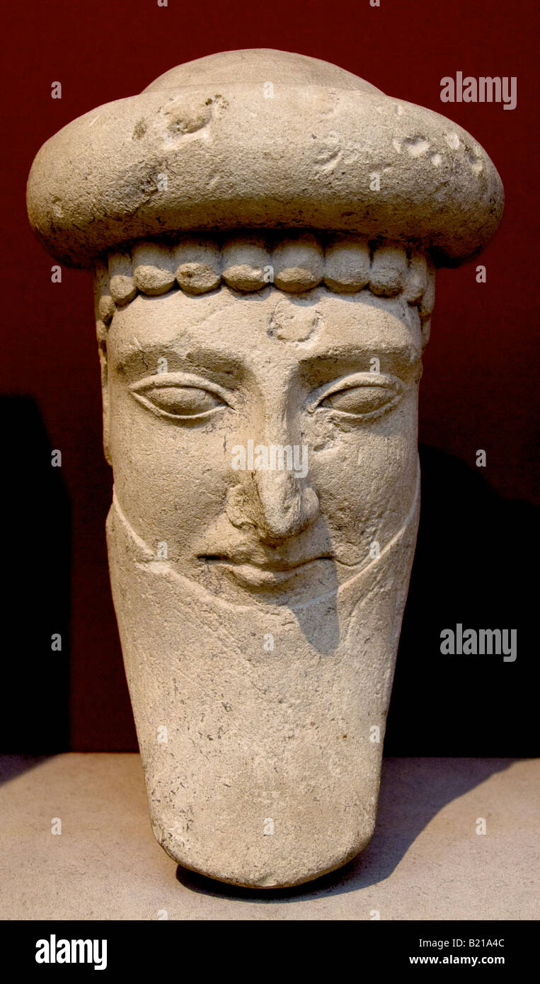 Bearded worshipper turban cyprus 570 540 BC sanctuary of apollo idalion ...