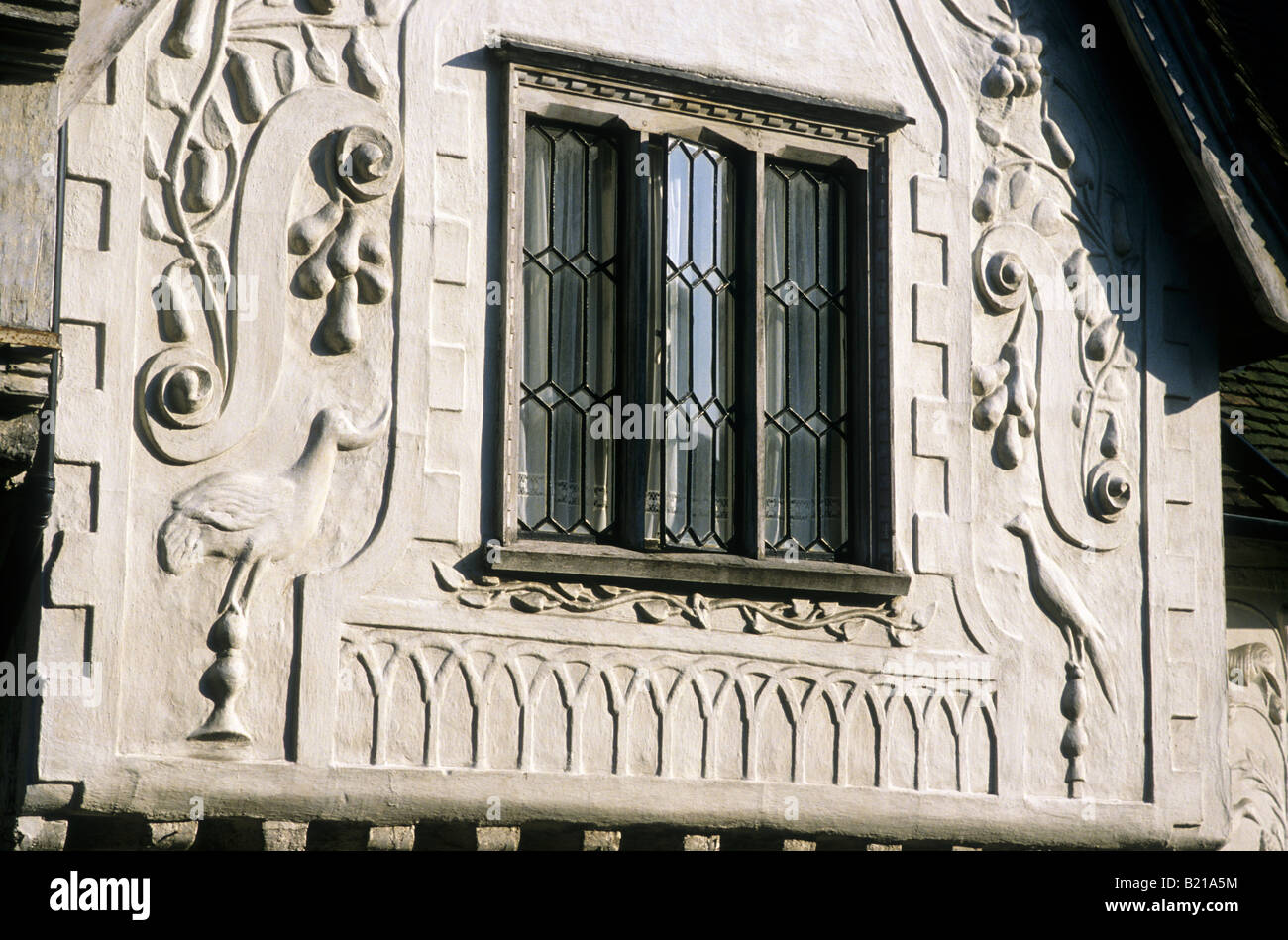 Pargeting pargetting Saffron Walden Essex England ornamental plaster ...