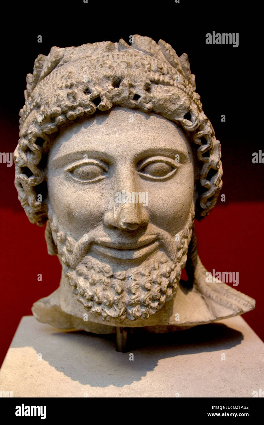 Bearded worshipper cyprus 475 450 BC sanctuary of apollo idalion Greek ...