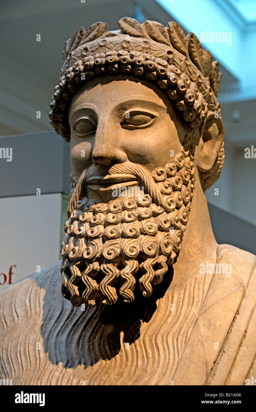 Priest of apollo or worshipper cyprus 500 480 BC sanctuary of apollo ...