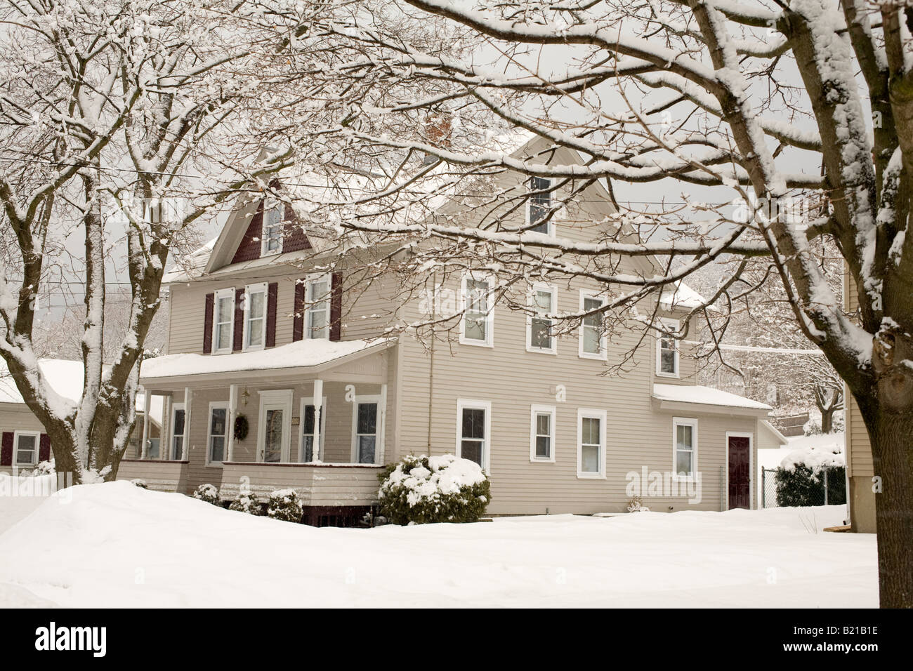 New England Victorian home in small rural town of Adams Massachusetts ...