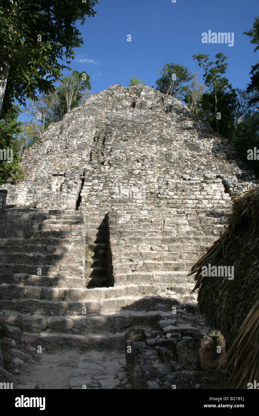 Mayan pyramid at cobá hi-res stock photography and images - Alamy