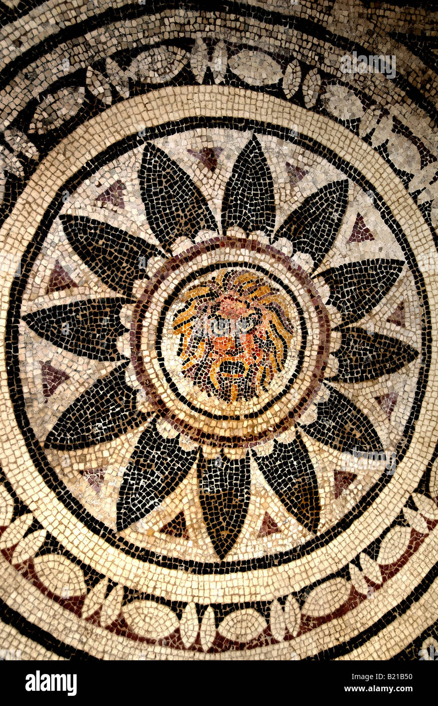 Sections of months and seasons pavement 4th century AD Carthage Roman ...