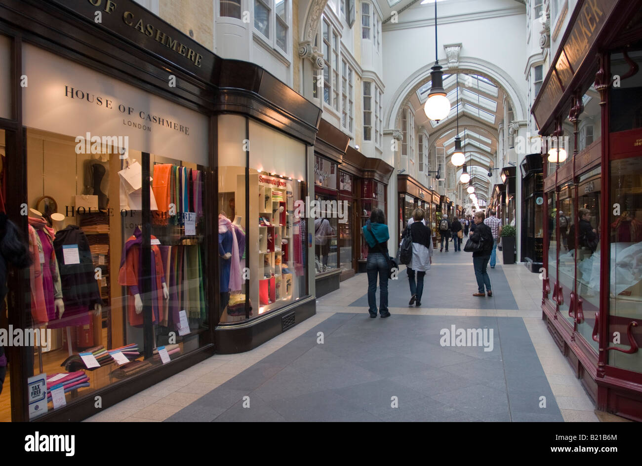 The Burlington shopping Arcade Piccadilly London Stock Photo - Alamy