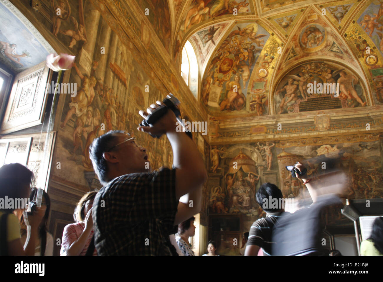 frescoes in raphael's rooms, vatican museum, rome Stock Photo - Alamy