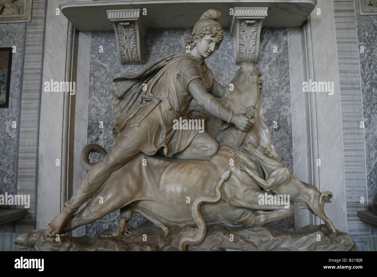 wild animals sculptures in vatican museum, rome Stock Photo - Alamy