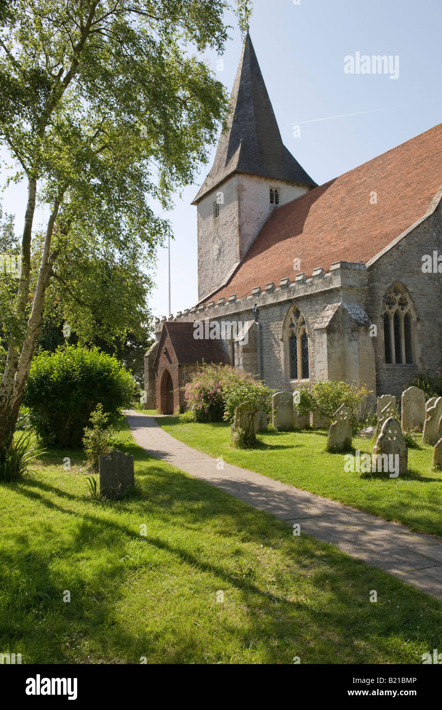 Bosham Church, Bosham West Sussex england Stock Photo - Alamy