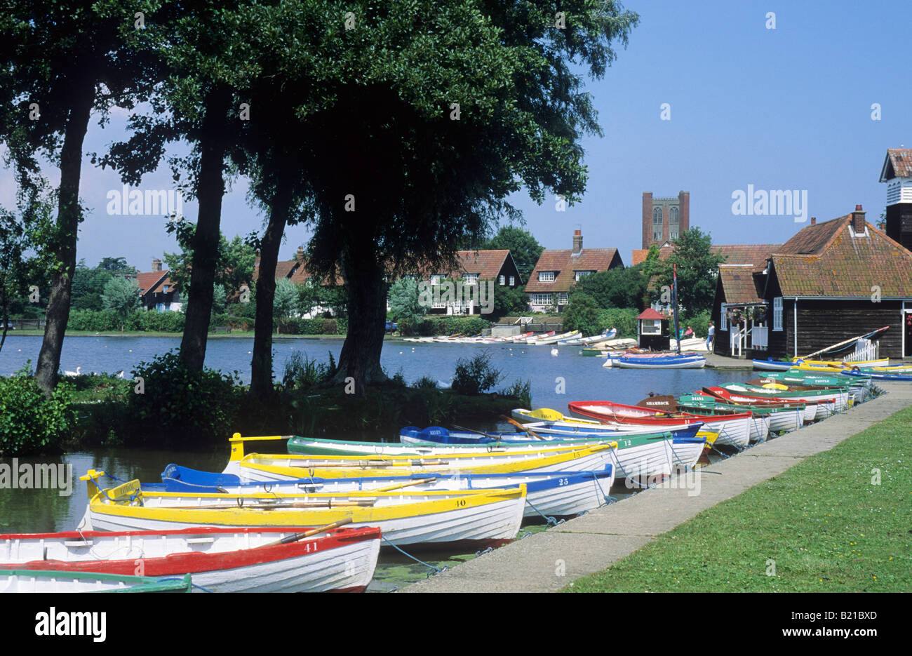 Thorpeness, The Mere, Boating Lake, Suffolk East Anglia England UK ...