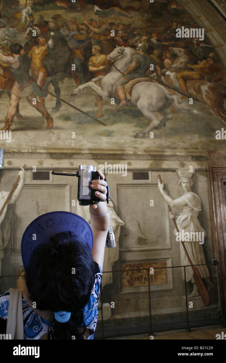 frescoes in raphael's rooms, vatican museum, rome Stock Photo - Alamy