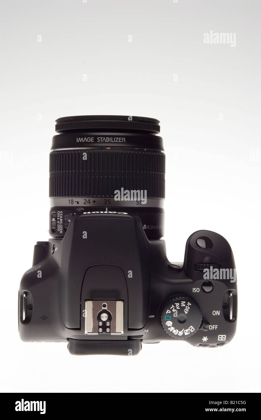 Canon EOS 1000D digital SLR camera July 2008 launch product shot with ...