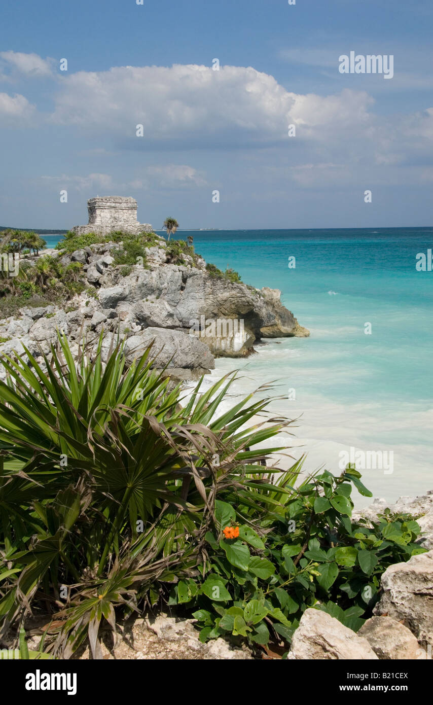 View of Tulum Ruins Stock Photo - Alamy