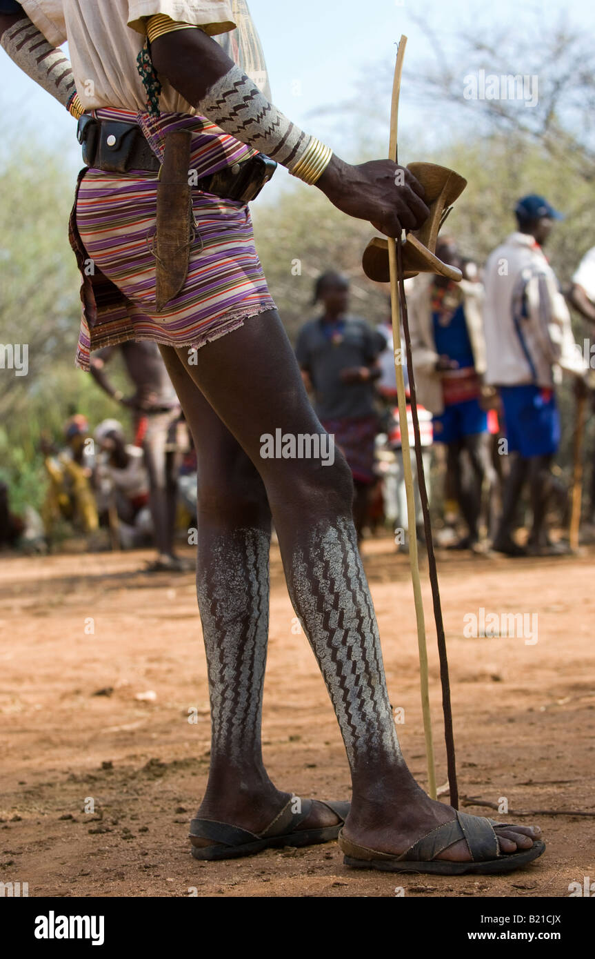 Bull jumping ceremony, Dimeka, Omo Valley, Ethiopia Stock Photo - Alamy