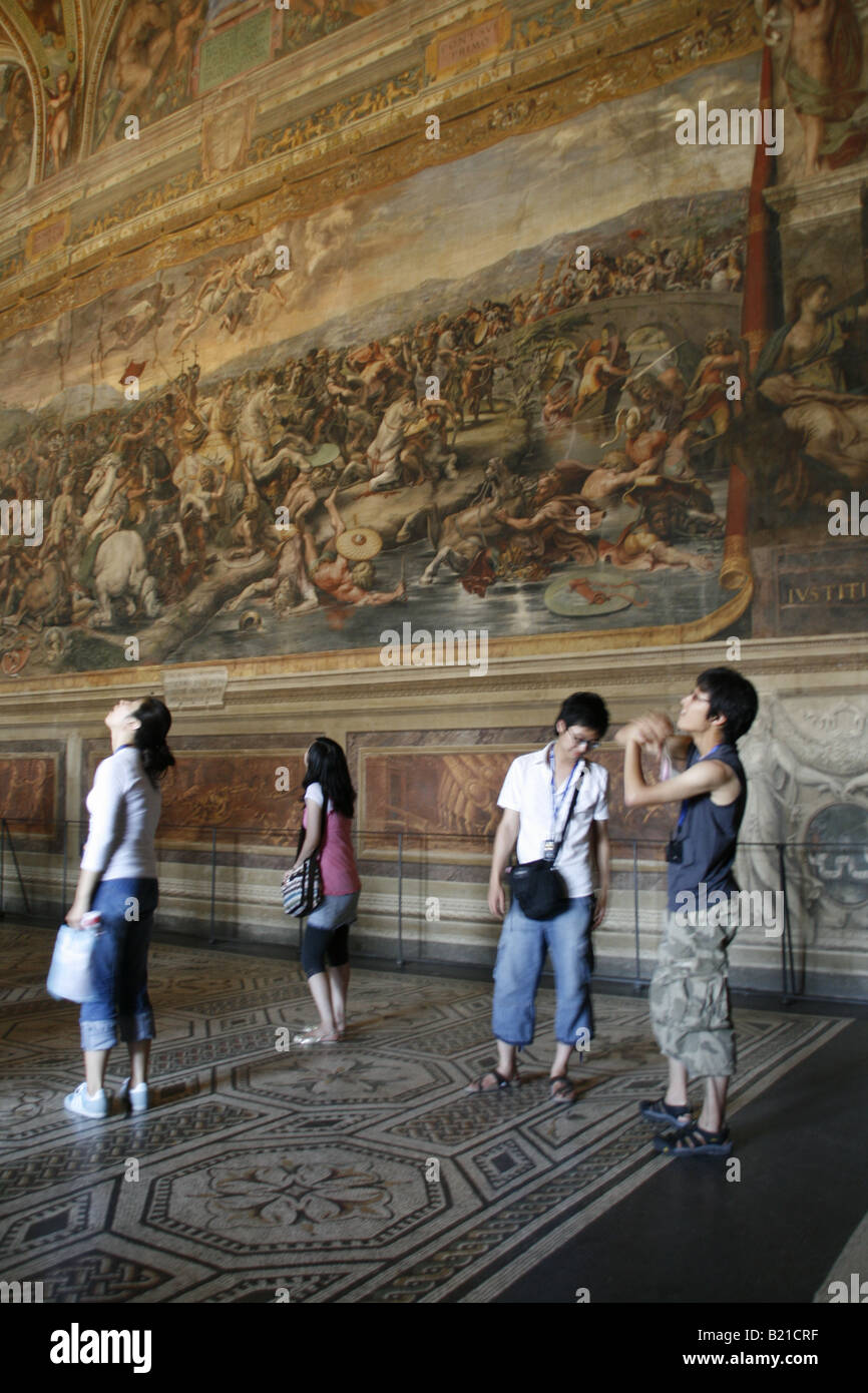 frescoes in raphael's rooms, vatican museum, rome Stock Photo - Alamy