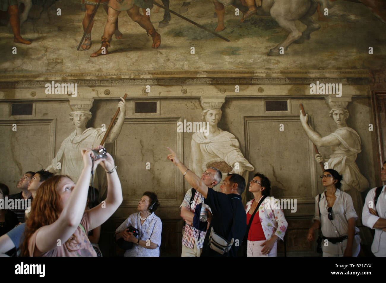 frescoes in raphael's rooms, vatican museum, rome Stock Photo - Alamy