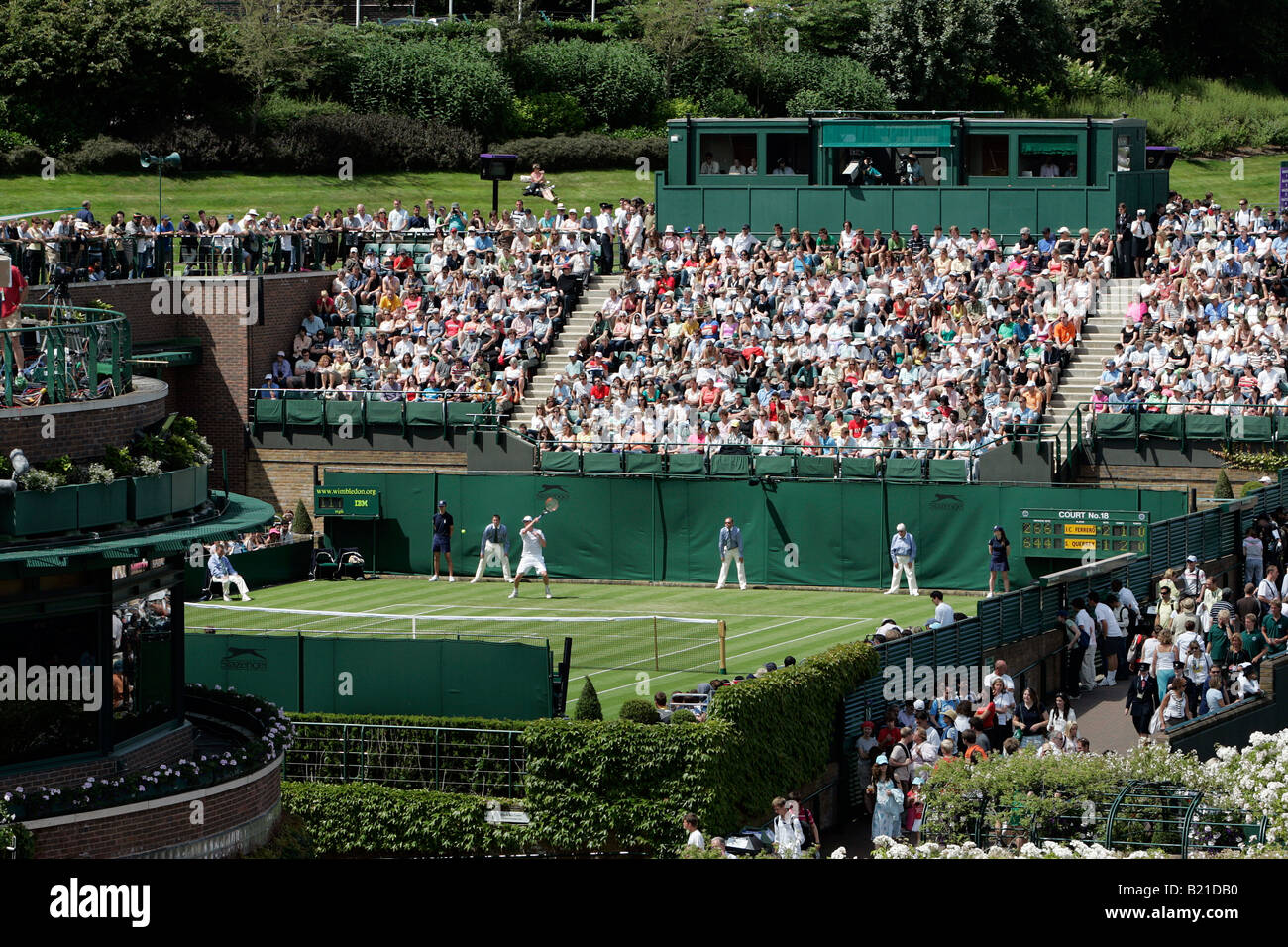 Wimbledon court 18 hi-res stock photography and images - Alamy