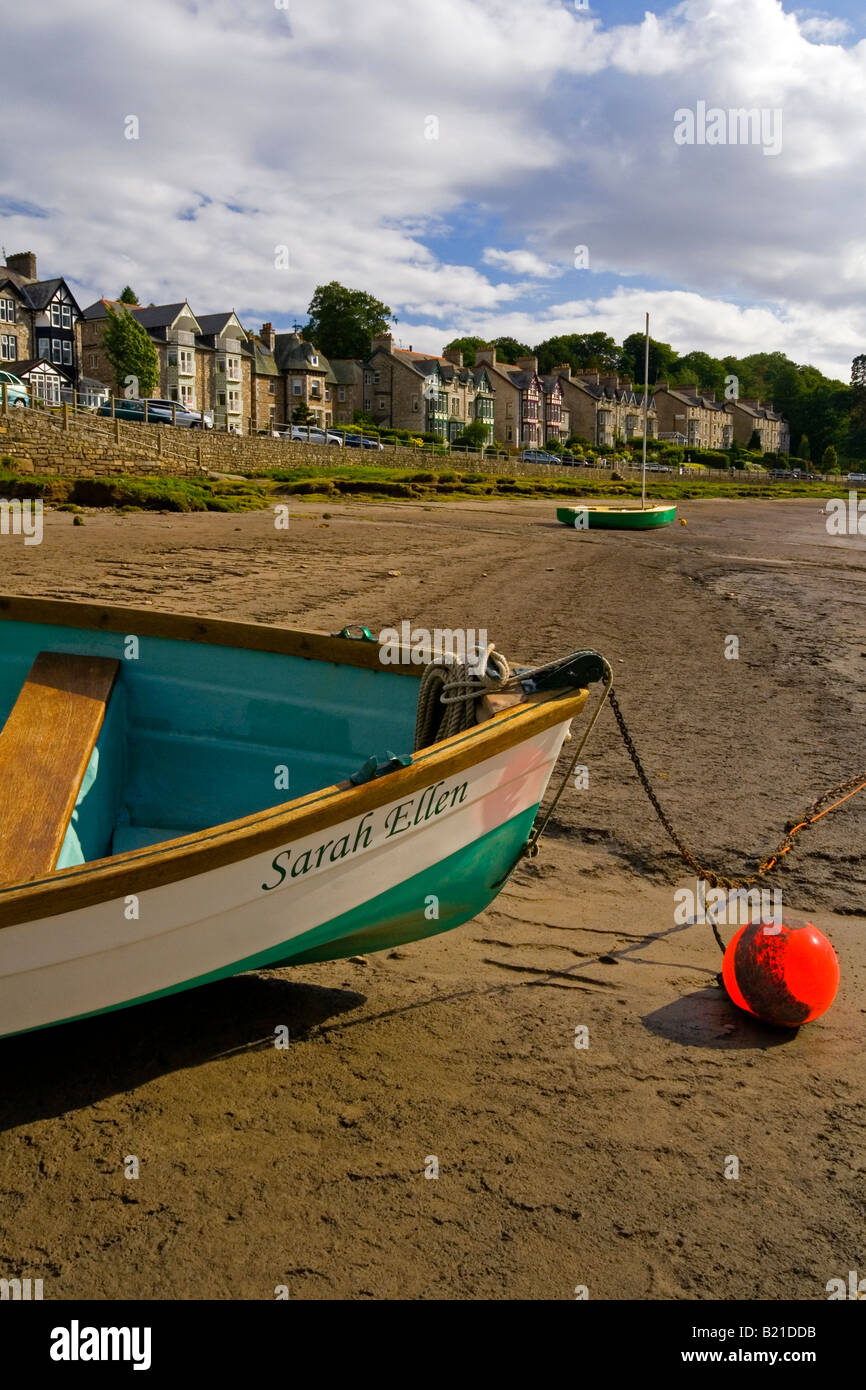 The beach at Arnside Cumbria on the River Kent Estuary Morecambe Bay ...