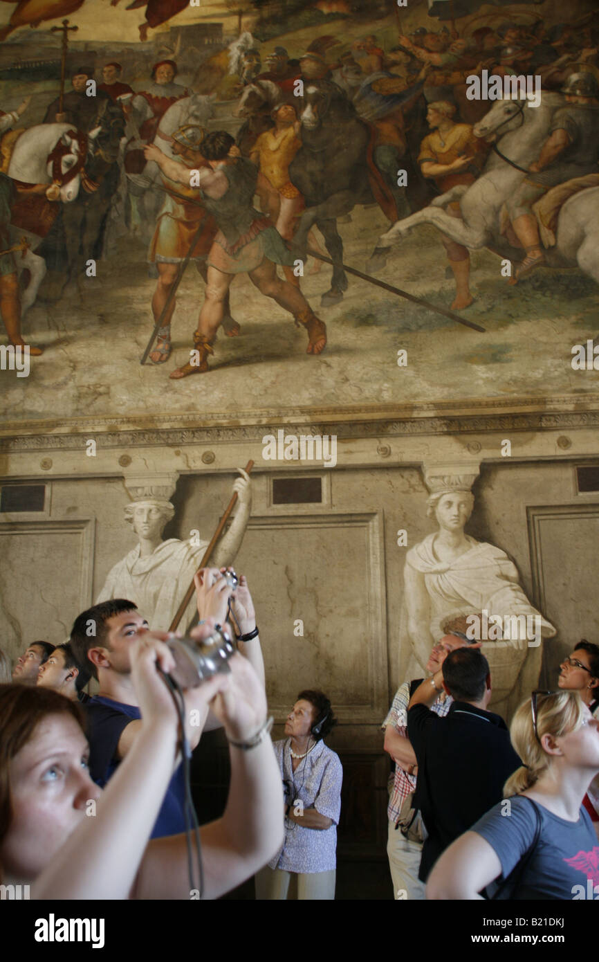 frescoes in raphael's rooms, vatican museum, rome Stock Photo - Alamy