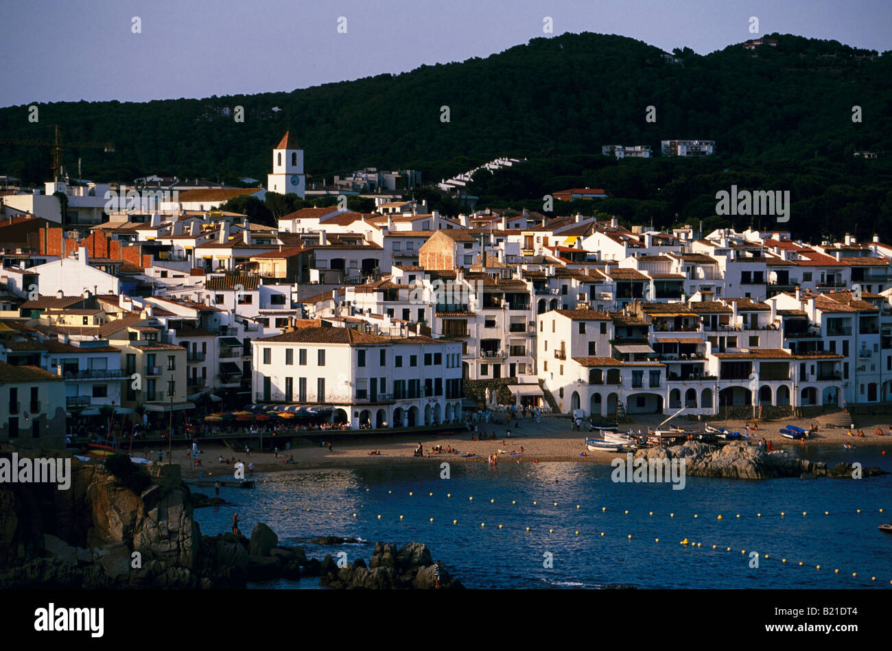 Calella de Palafrugell harbour view Costa Brava Catalonia Spain Stock ...