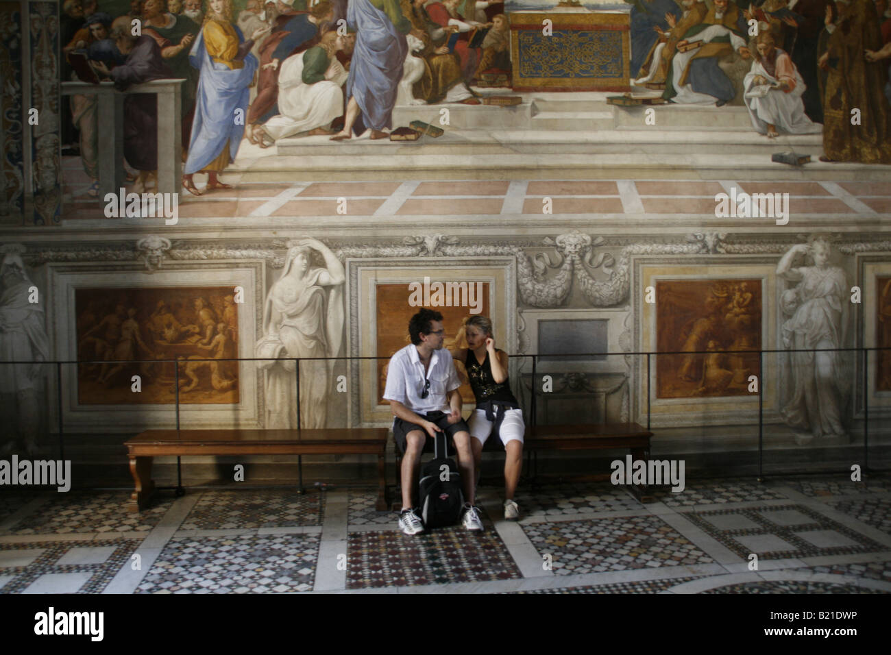 frescoes in raphael's rooms, vatican museum, rome Stock Photo - Alamy