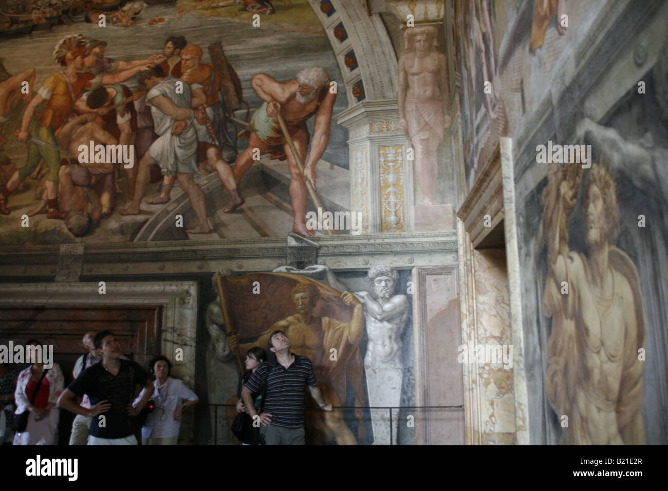 frescoes in raphael's rooms, vatican museum, rome Stock Photo - Alamy