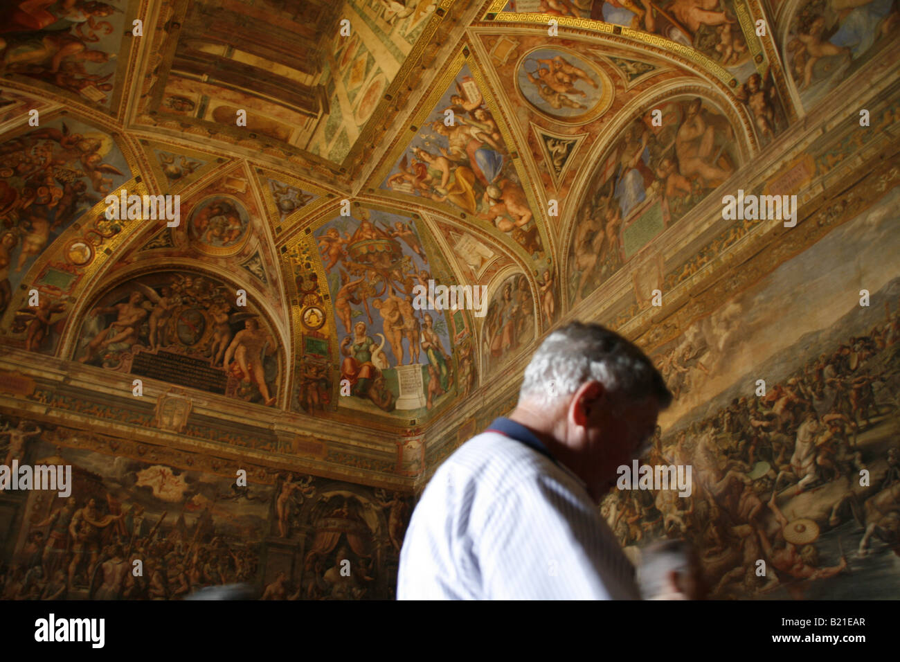 frescoes in raphael's rooms, vatican museum, rome Stock Photo - Alamy