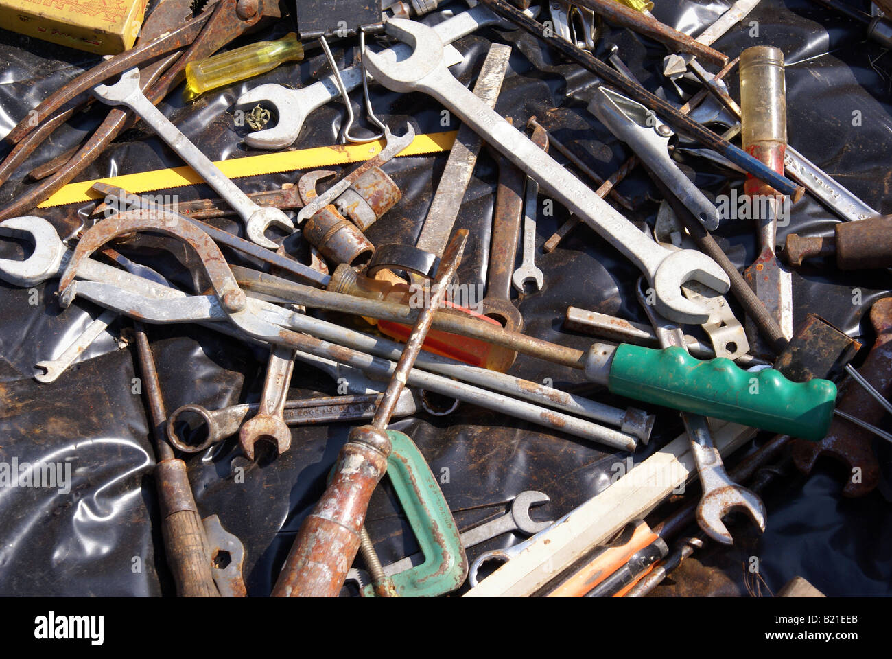 Rusty old tools Stock Photo - Alamy