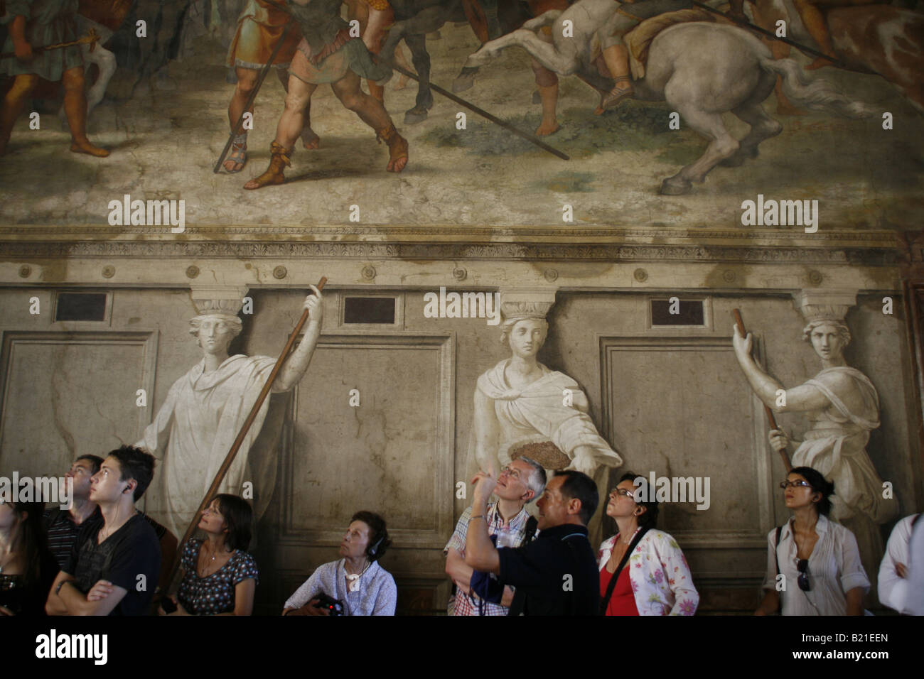 frescoes in raphael's rooms, vatican museum, rome Stock Photo - Alamy