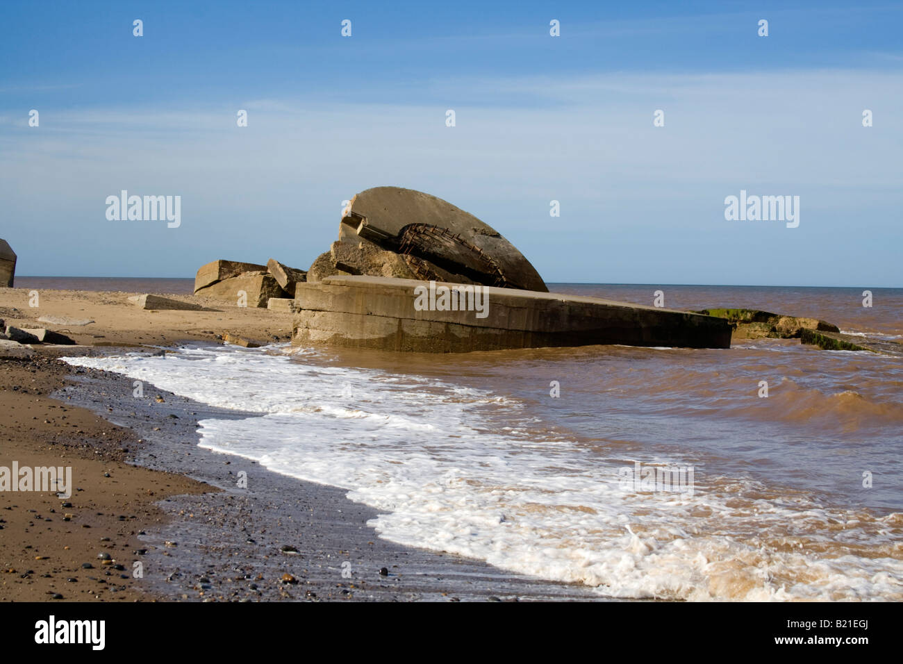 the godwin battery kilnsea yorkshire Stock Photo - Alamy