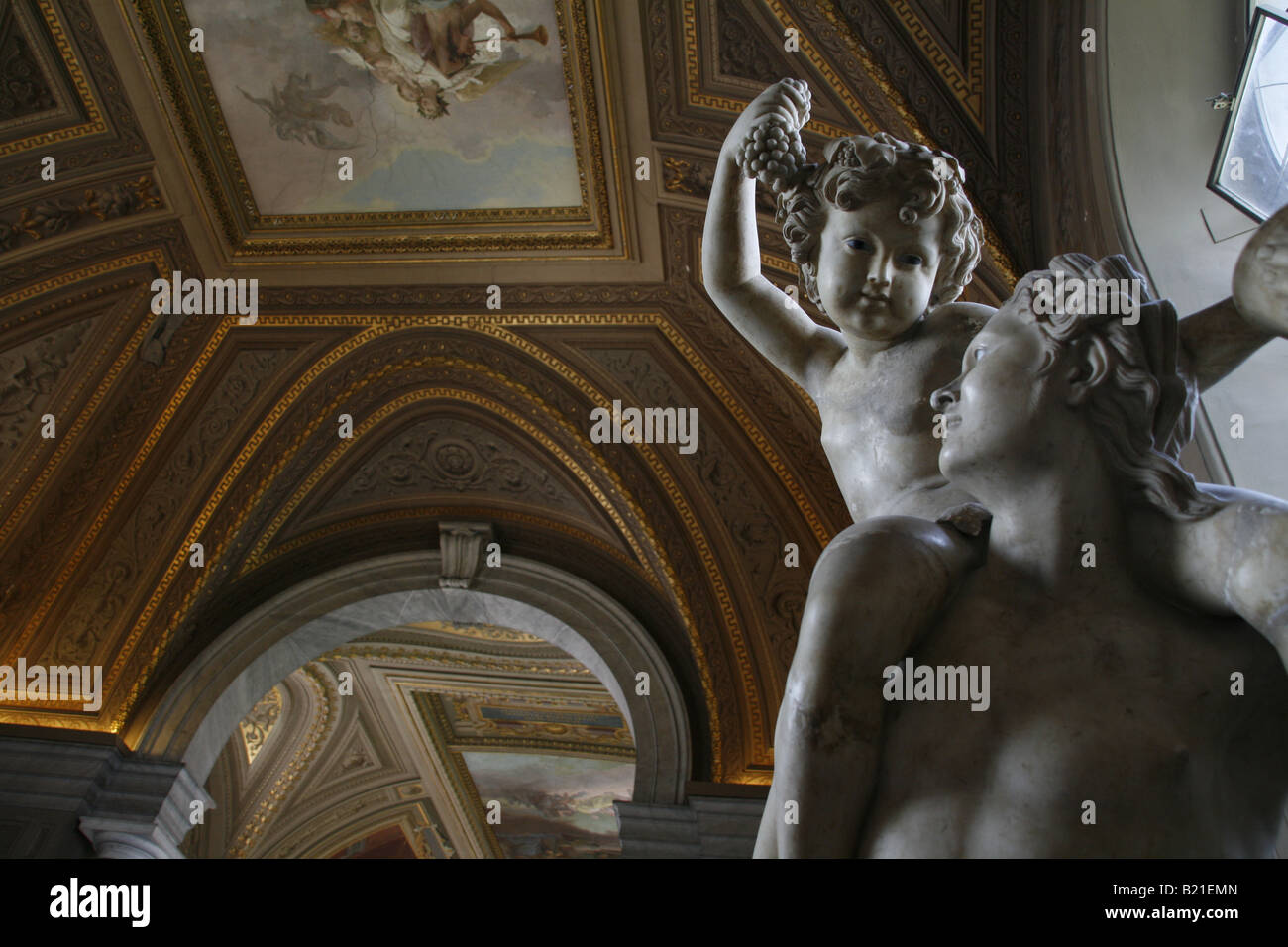 statues in corridor, vatican museum, rome Stock Photo - Alamy