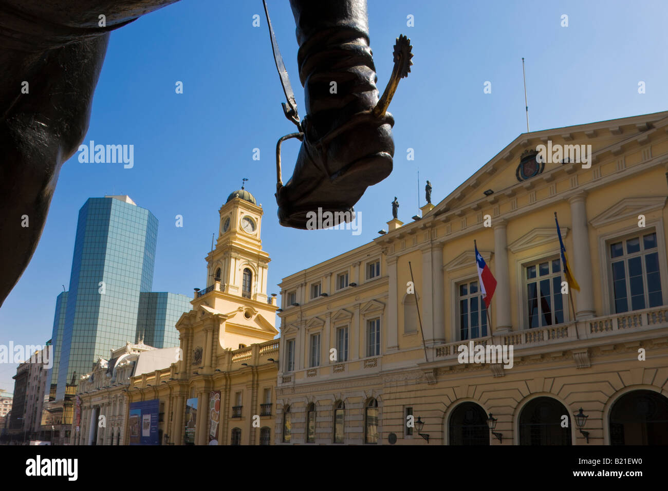 South America Chile Santiago boot and spur of the equestrian statue of ...