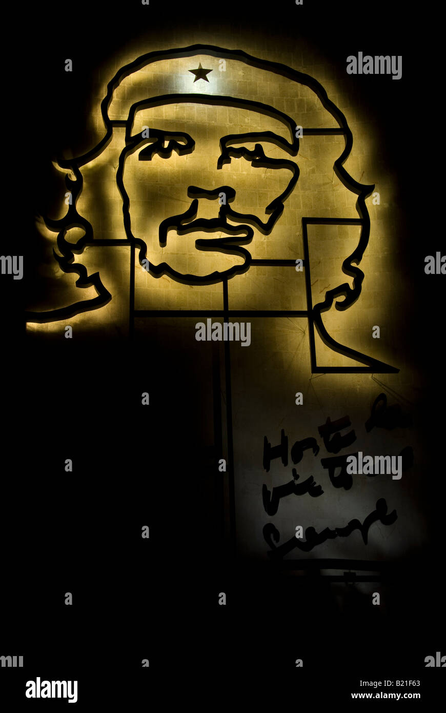 Cuba La Havana night El Che Stock Photo - Alamy