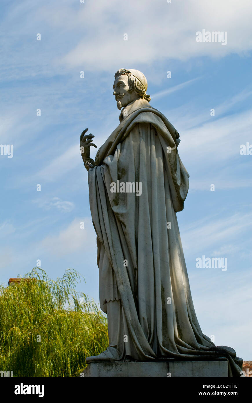Statue of Cardinal Richelieu - Richelieu, Indre-et-Loire, France Stock ...