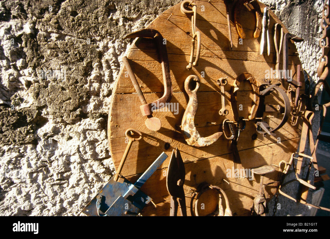 benevento campania italy europe old work tools Stock Photo - Alamy