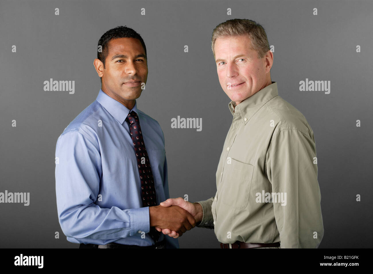 Two men shaking hands Stock Photo - Alamy