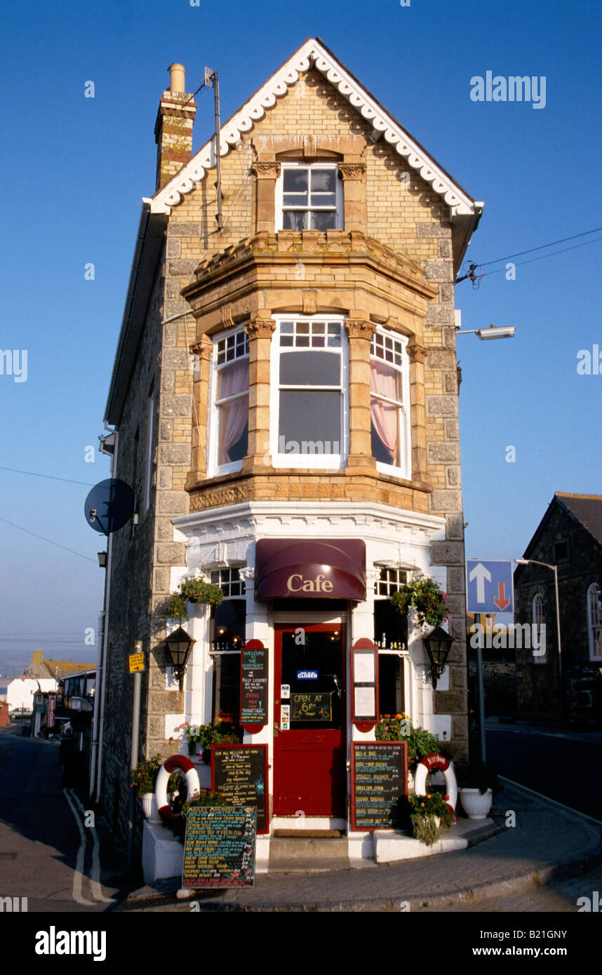 Cafe in Marazion Cornwall England Stock Photo - Alamy