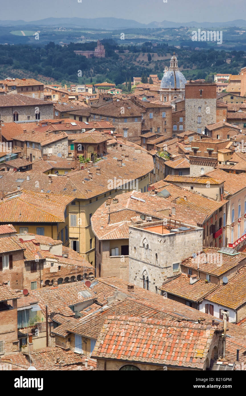 View of Siena from the walls of the Duomo Stock Photo - Alamy