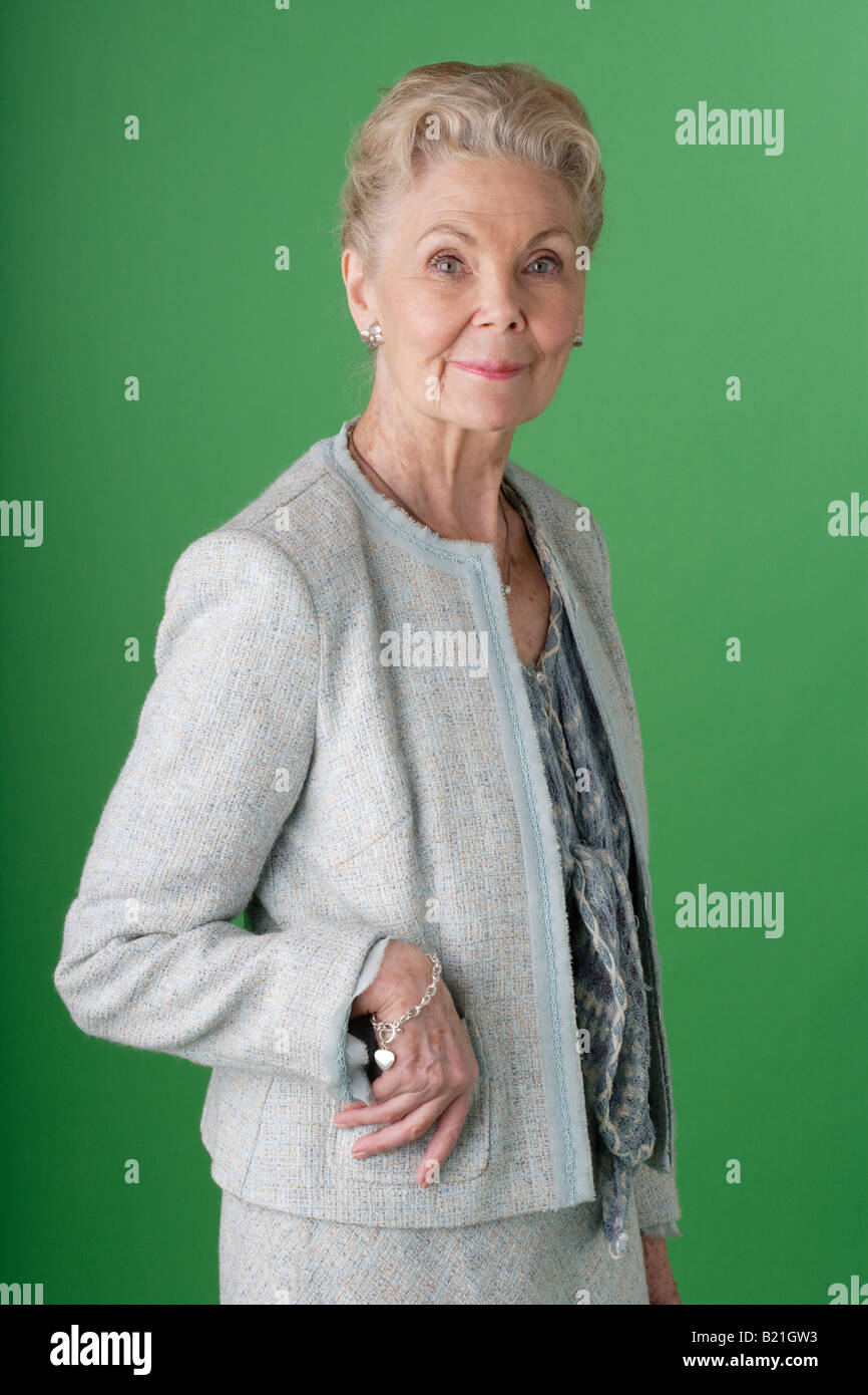 Elderly woman smiling Stock Photo - Alamy Elderly woman smiling Stock Photo - Alamy