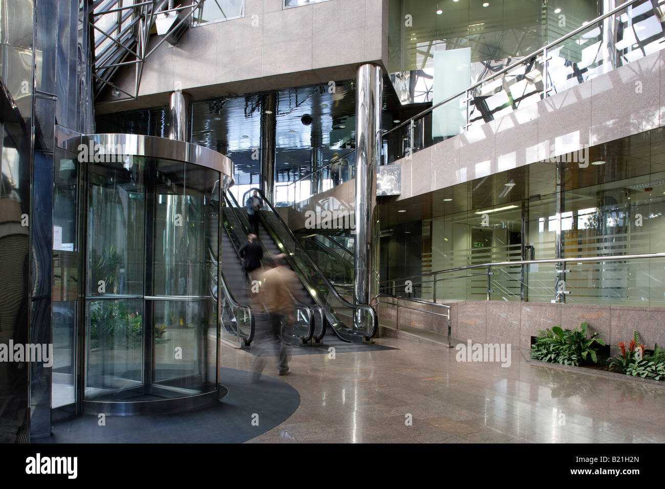 Modern building atrium reception Stock Photo - Alamy