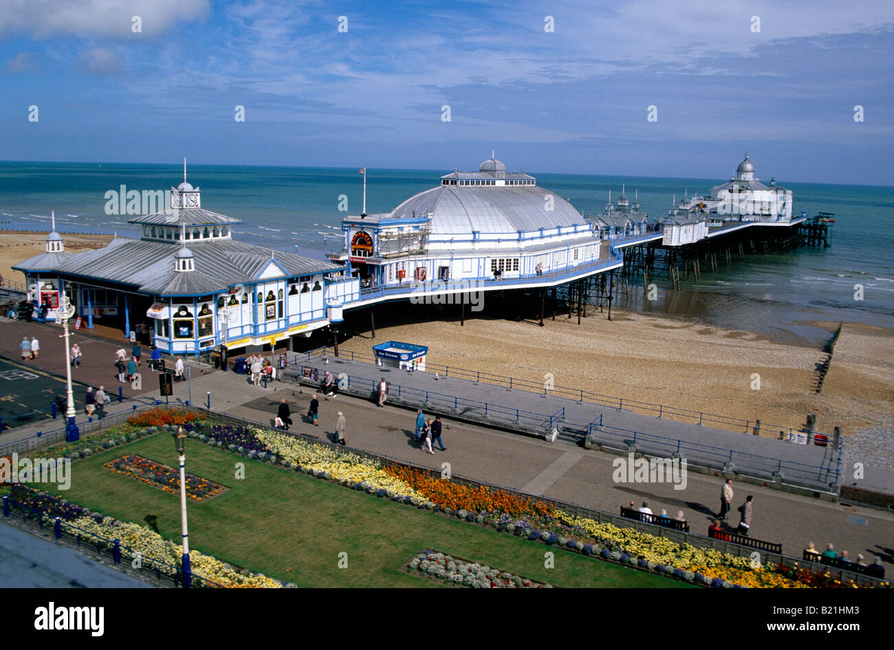 Pier and beach Eastbourne England Stock Photo - Alamy