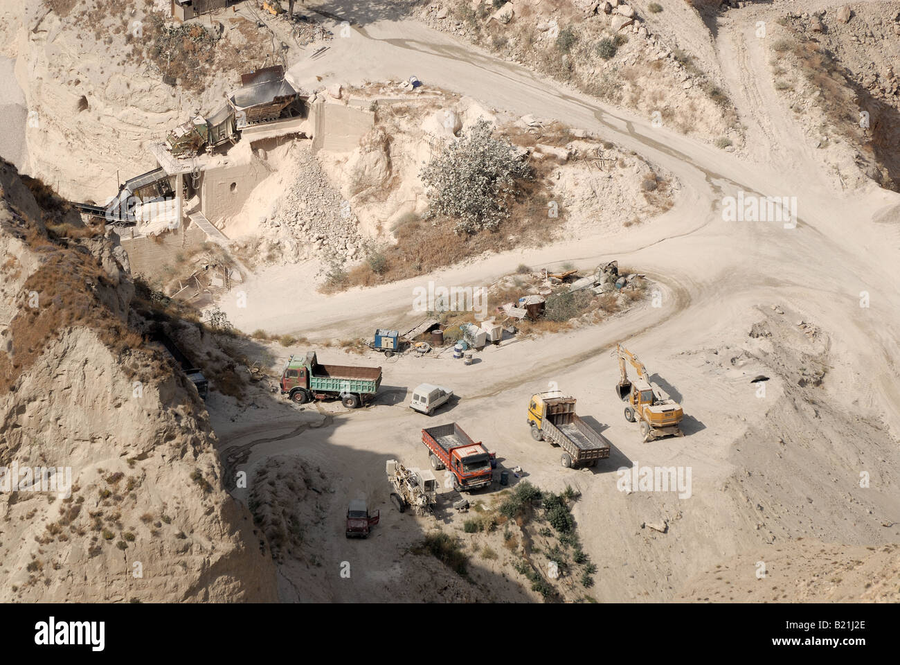 Aerial view of a mine Stock Photo - Alamy