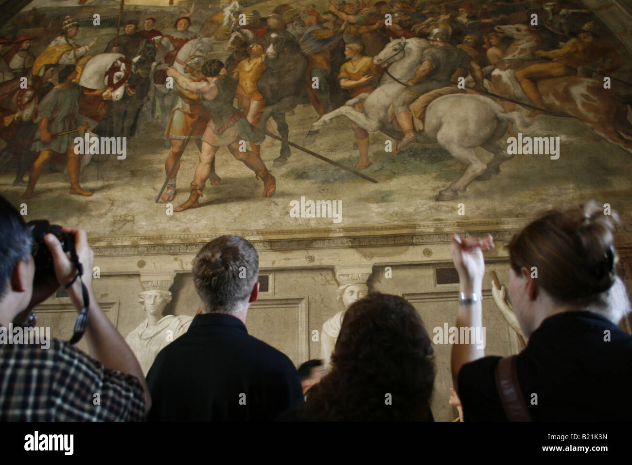 frescoes in raphael's rooms, vatican museum, rome Stock Photo - Alamy