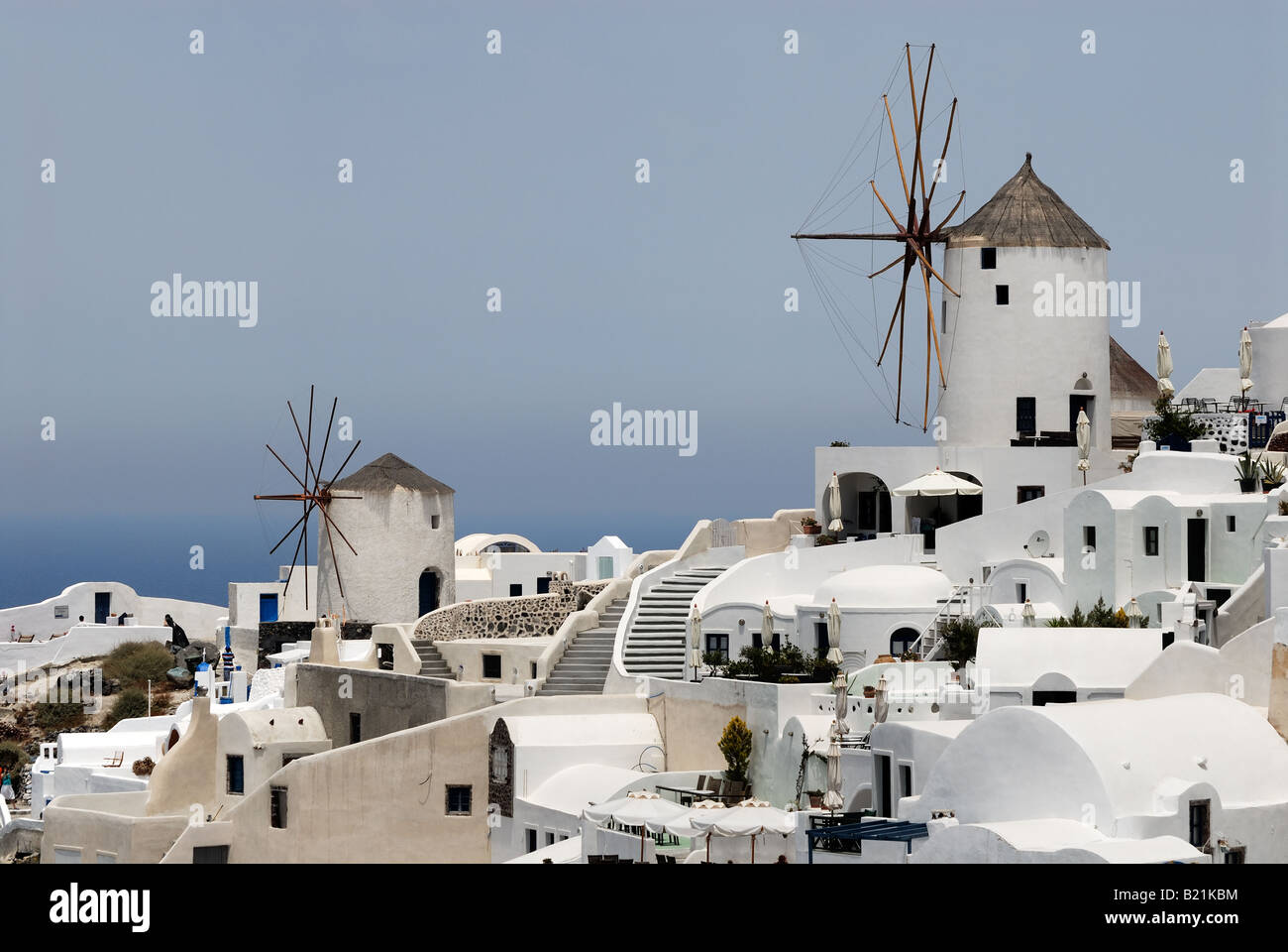 Santorini island traditional windmill hi-res stock photography and ...