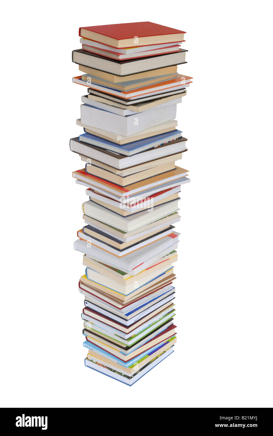 High Books Stack Stock Photo - Alamy
